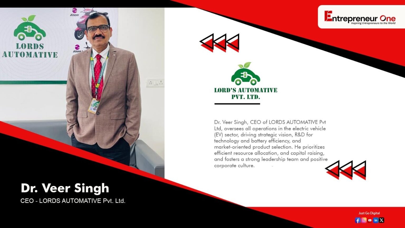 Dr. Veer Singh: Steering LORDS Automative Pvt Ltd Toward a Greener ...